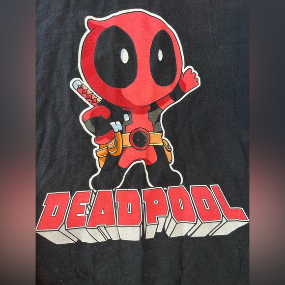 Marvel | Shirts | Marvel Deadpool Tee Shirt Mens Medium Black | Poshmark